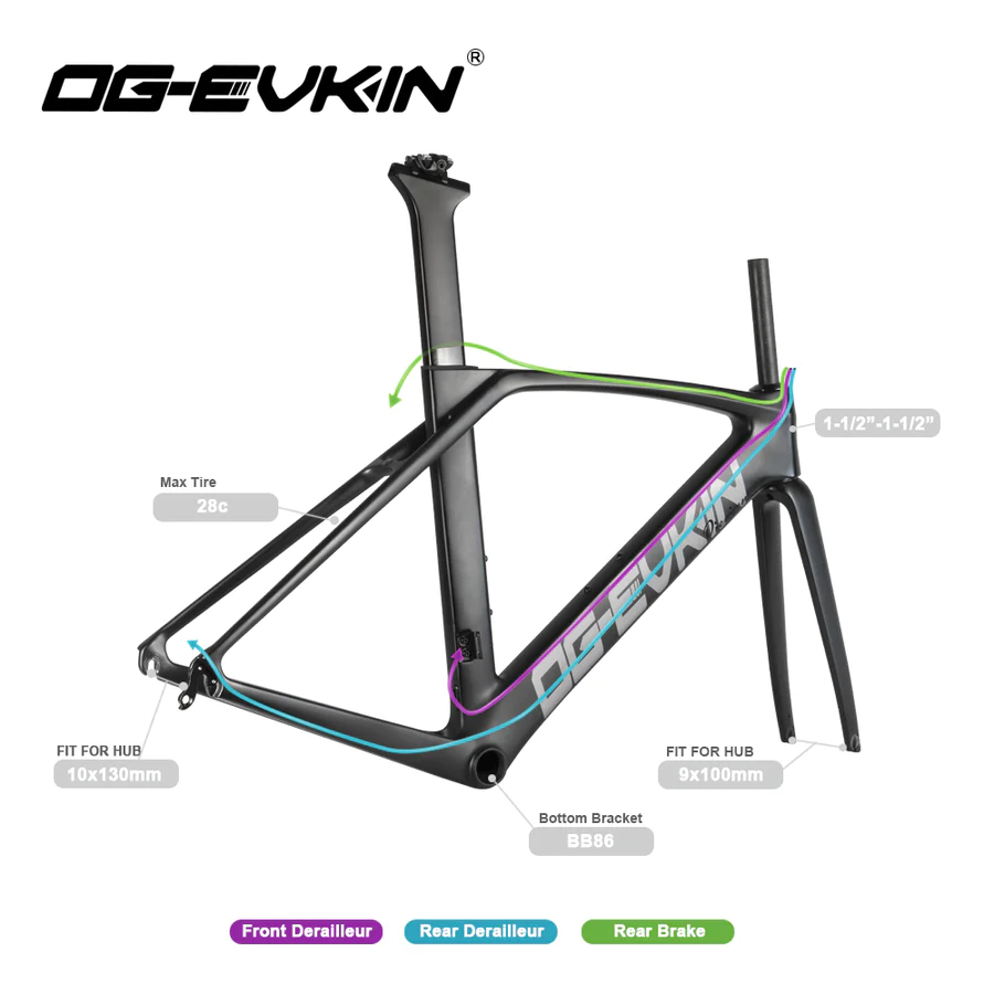 Linnet CF-026 V-Brake Carbon Road Bike Frame